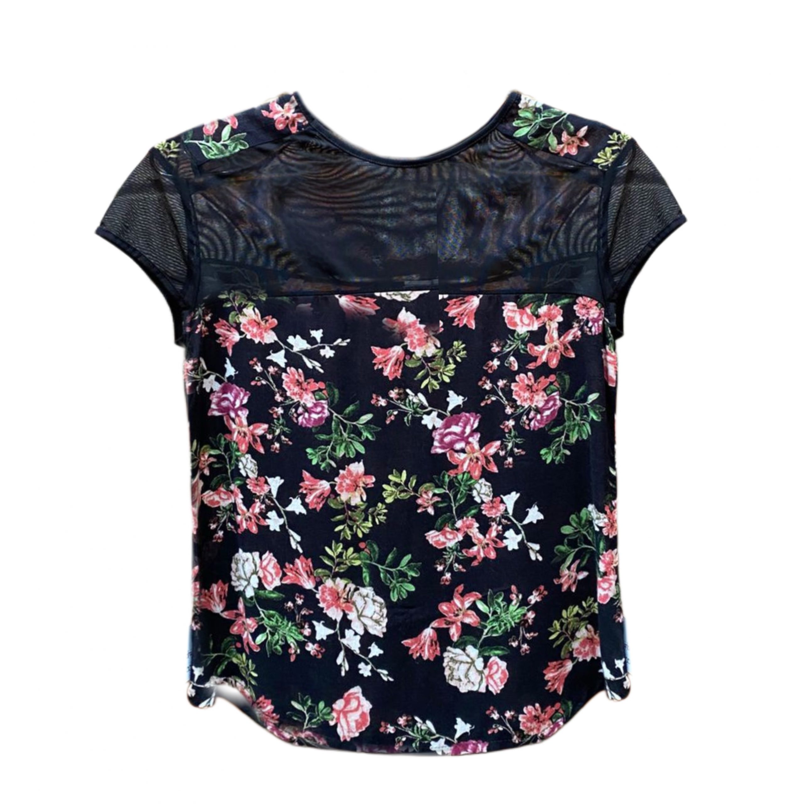 TM. Blusa malla flores rosa – LaPercha